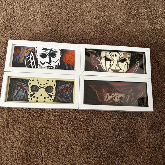 Wall Decor | Horror Movie Character Led Art Frames | Poshmark